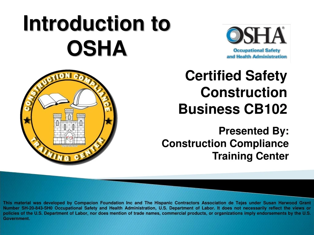 PPT - Introduction to OSHA PowerPoint Presentation, free download - ID ...