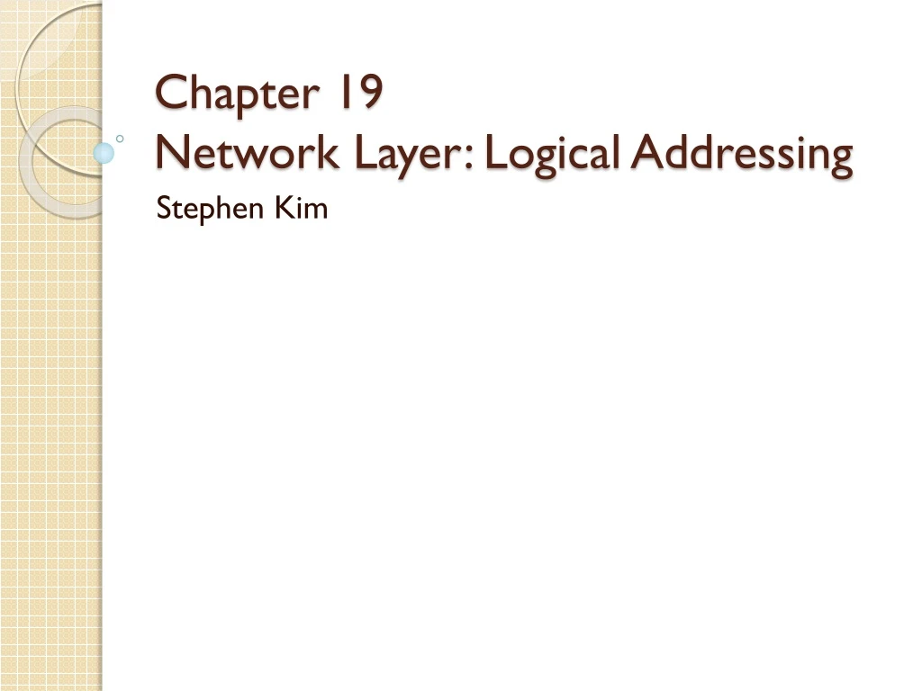 PPT - Chapter 19 Network Layer: Logical Addressing PowerPoint ... PPT - Chapter 19 Network Layer: Logical Addressing PowerPoint ...