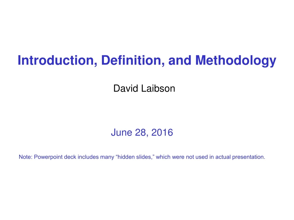 PPT - Introduction, Definition, and Methodology PowerPoint Presentation ...