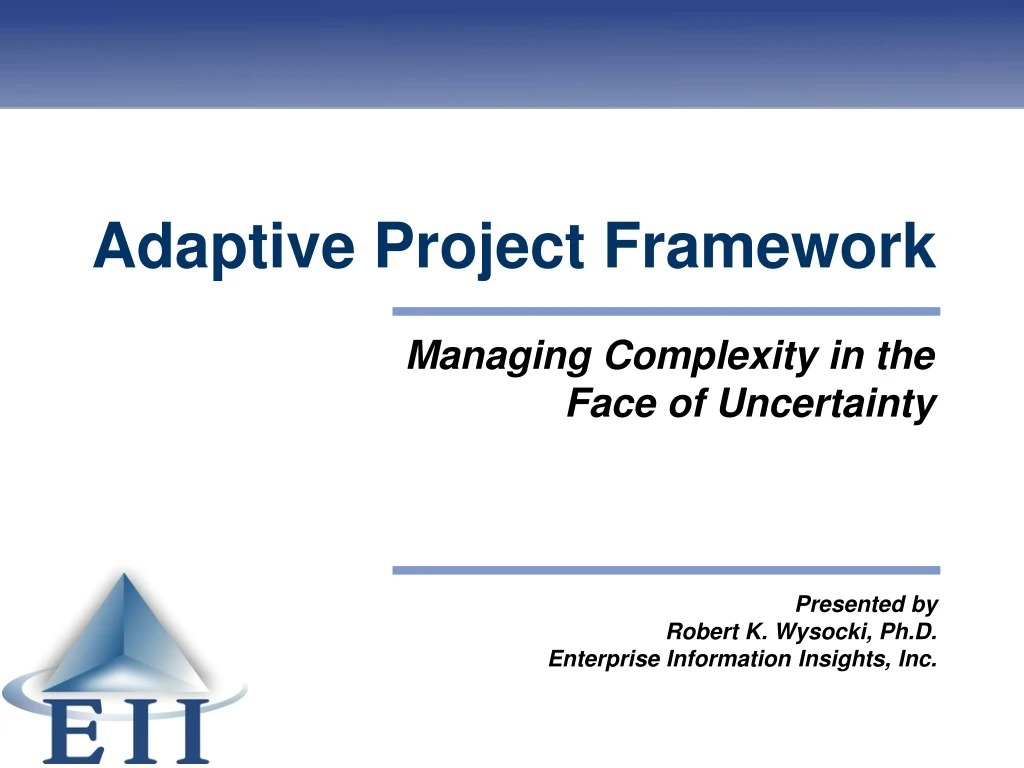 PPT - Adaptive Project Framework PowerPoint Presentation, free download - ID:9083020