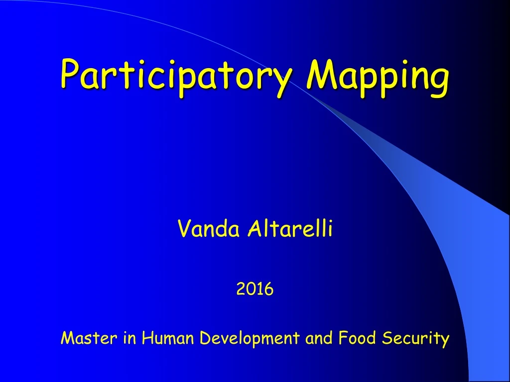 PPT - Participatory Mapping PowerPoint Presentation, free download - ID ...