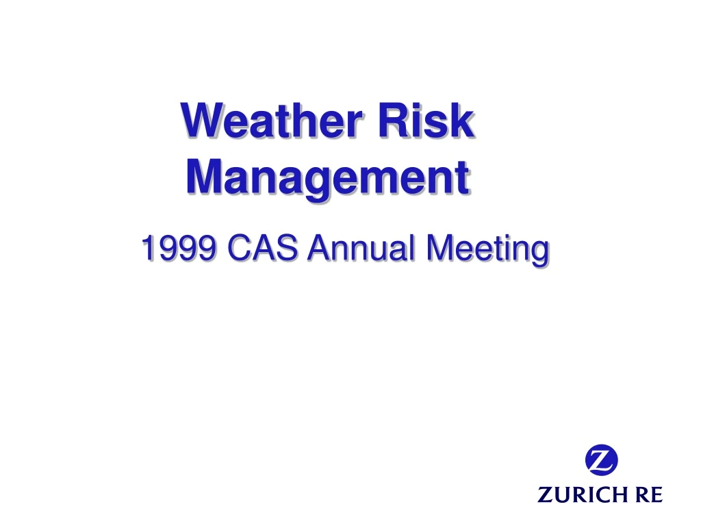 PPT - Weather Risk Management PowerPoint Presentation, free download ...