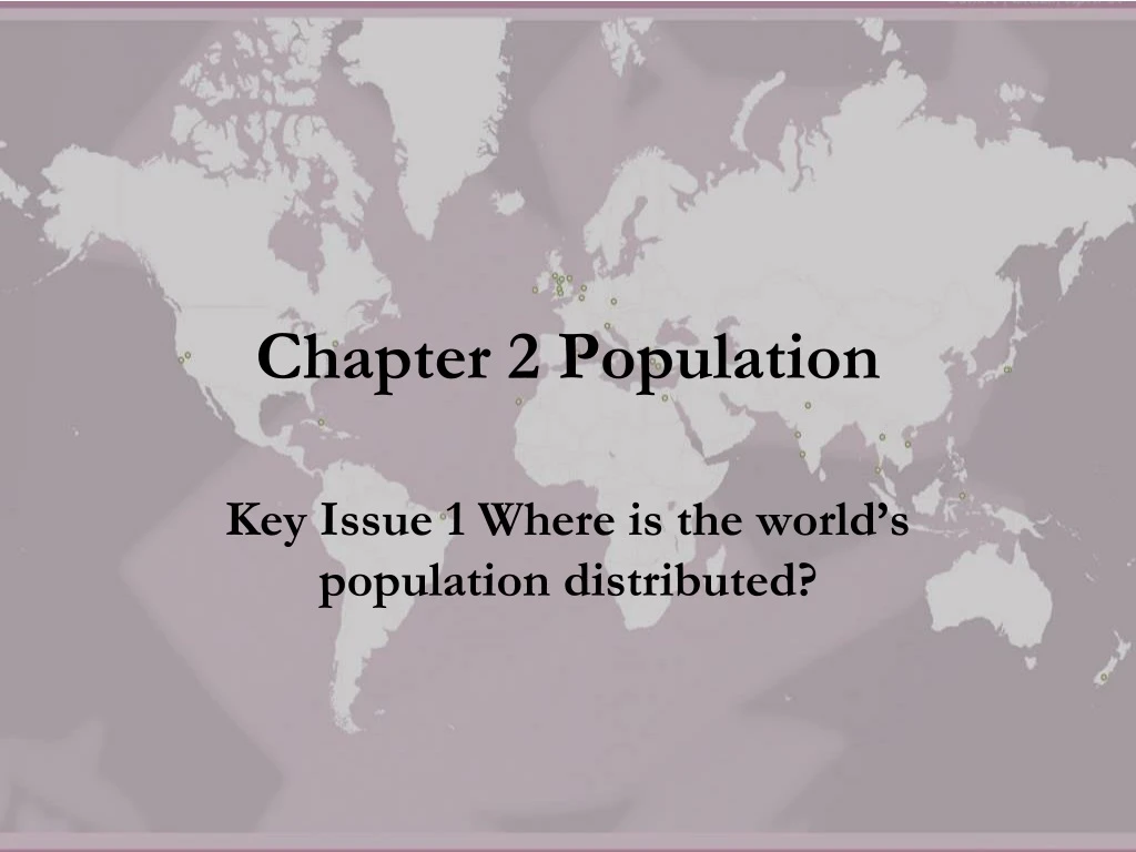 PPT - Chapter 2 Population PowerPoint Presentation, free download - ID ...