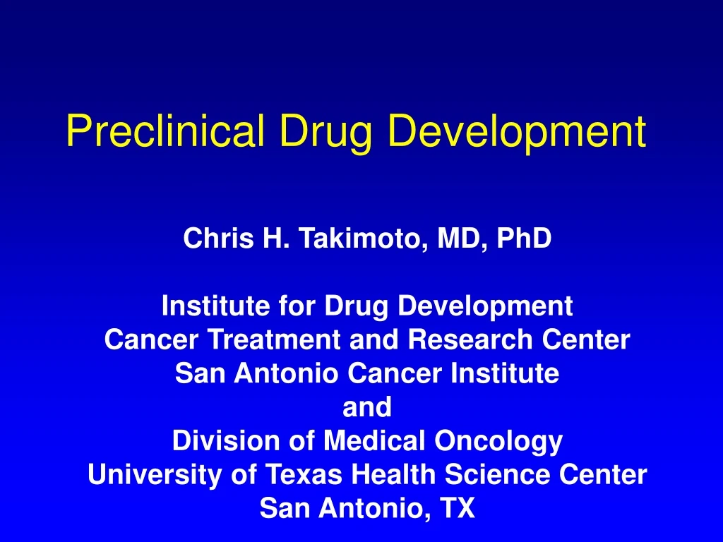 PPT - Preclinical Drug Development PowerPoint Presentation, free ...