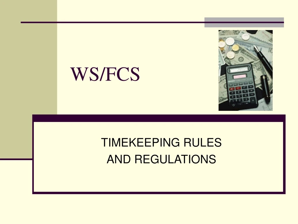 PPT - WS/FCS PowerPoint Presentation, free download - ID:9085844