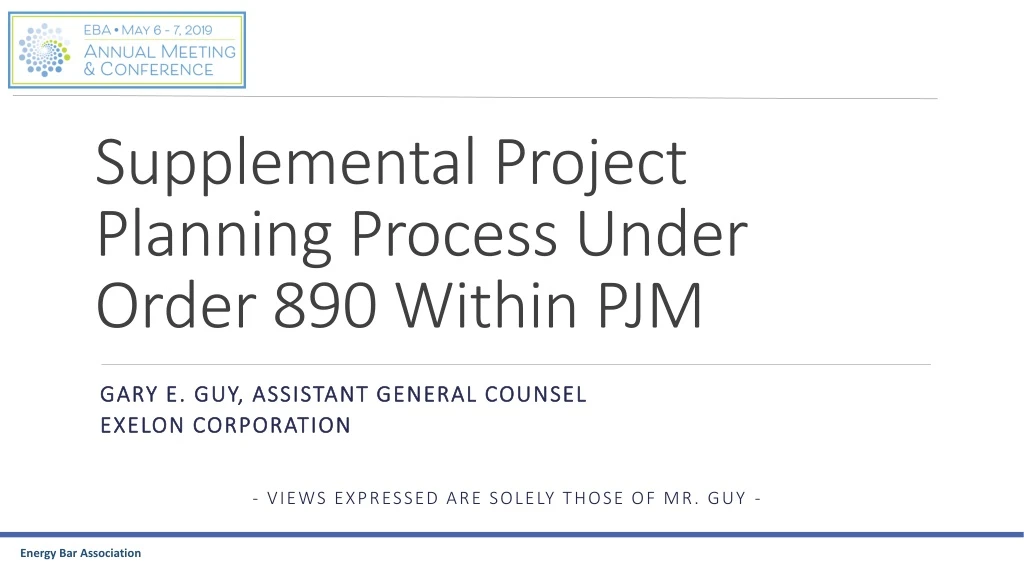 PPT - Supplemental Project Planning Process Under Order 890 Within PJM ...