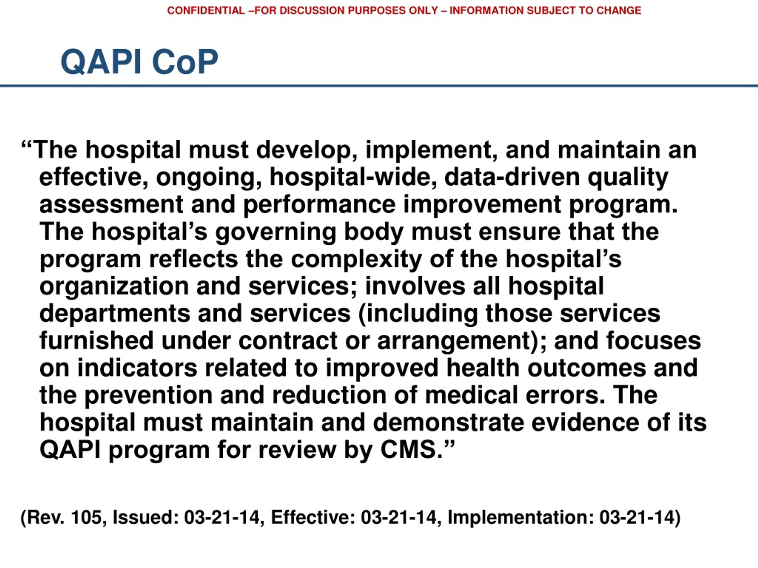 PPT Hospital QAPI PowerPoint Presentation Free Download ID 9086566 PPT Hospital QAPI PowerPoint Presentation Free Download ID 9086566