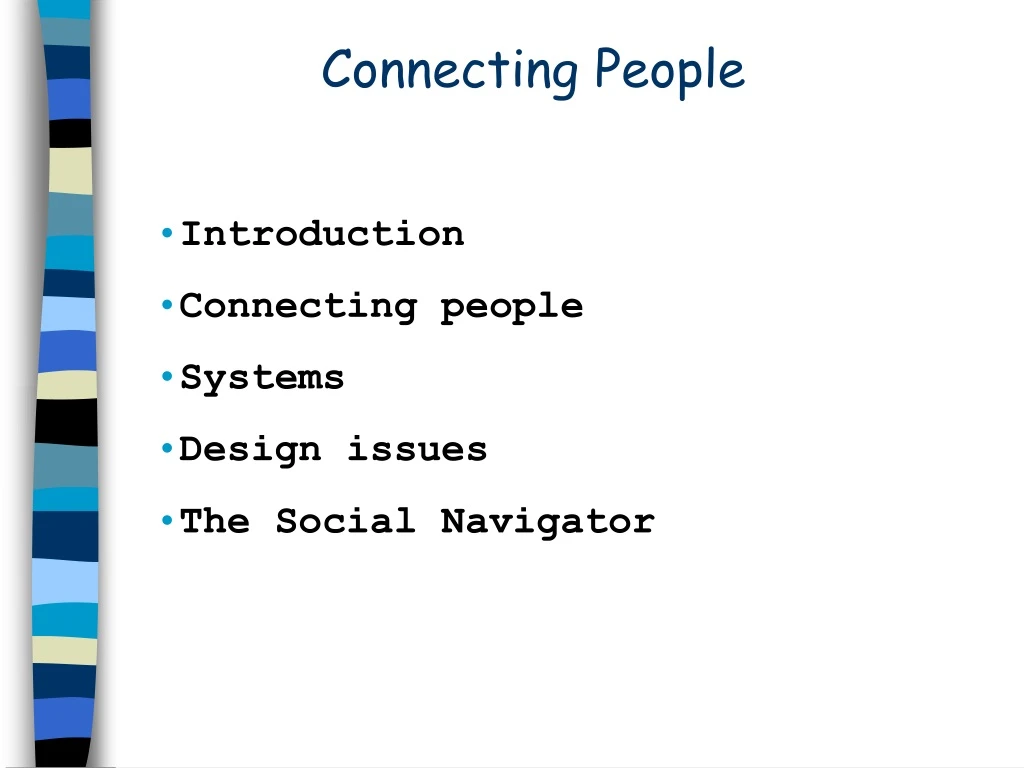PPT - Connecting People PowerPoint Presentation, free download - ID:9087974