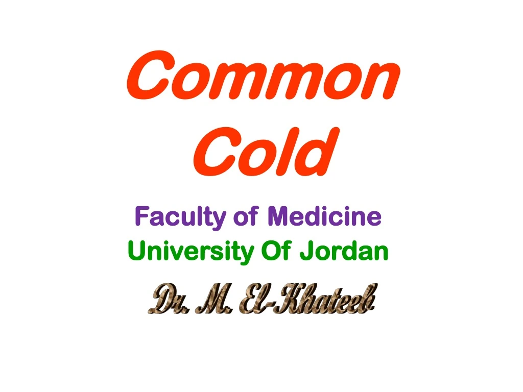 PPT - Common Cold PowerPoint Presentation, free download - ID:9088361