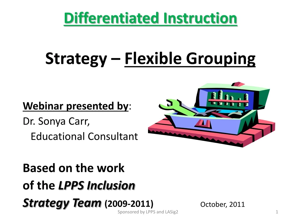 PPT - Differentiated Instruction Strategy – Flexible Grouping ...