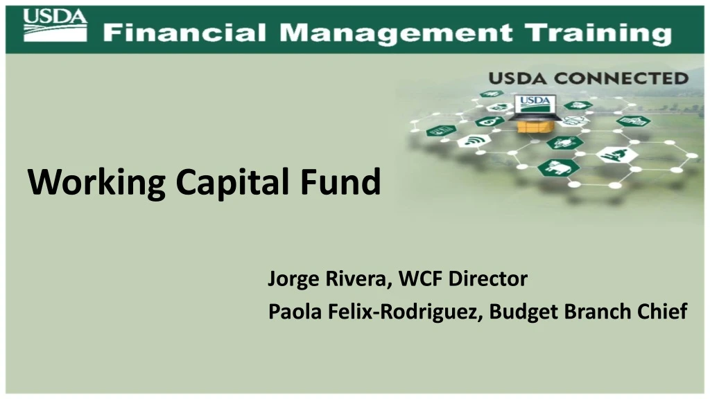 PPT - Working Capital Fund PowerPoint Presentation, free download - ID ...