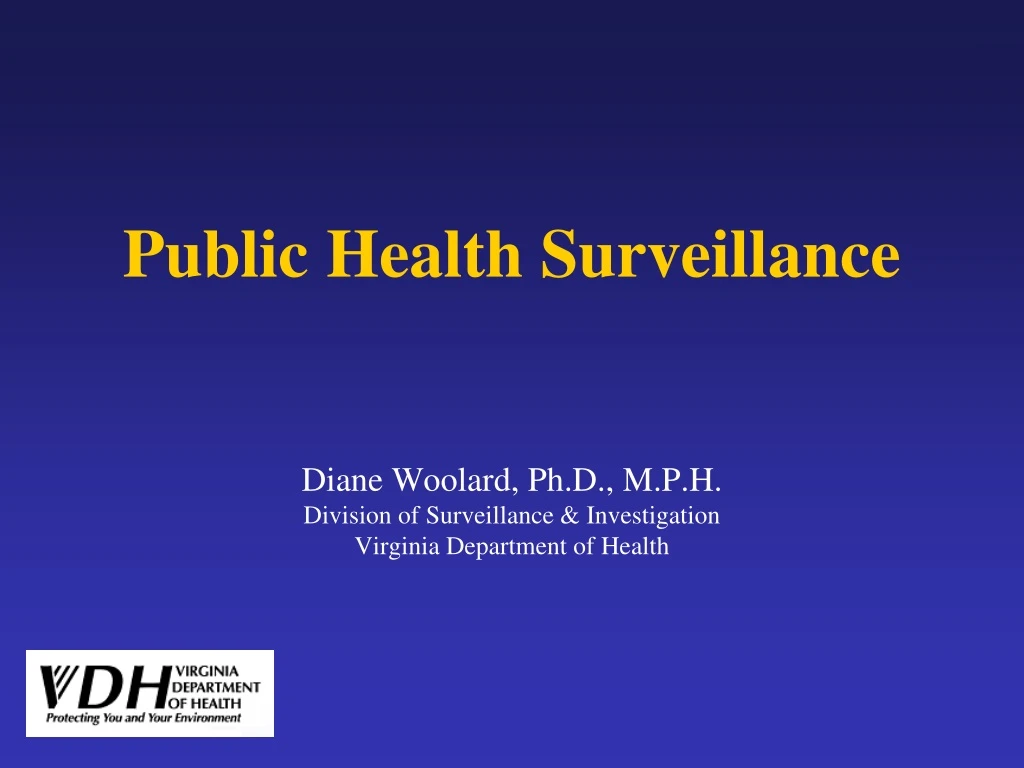 PPT - Public Health Surveillance PowerPoint Presentation, free download ... PPT - Public Health Surveillance PowerPoint Presentation, free download ...
