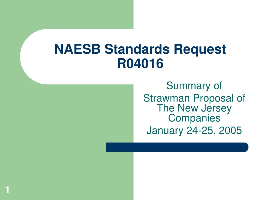 PPT - NAESB Standards Request R04016 PowerPoint Presentation, free ...