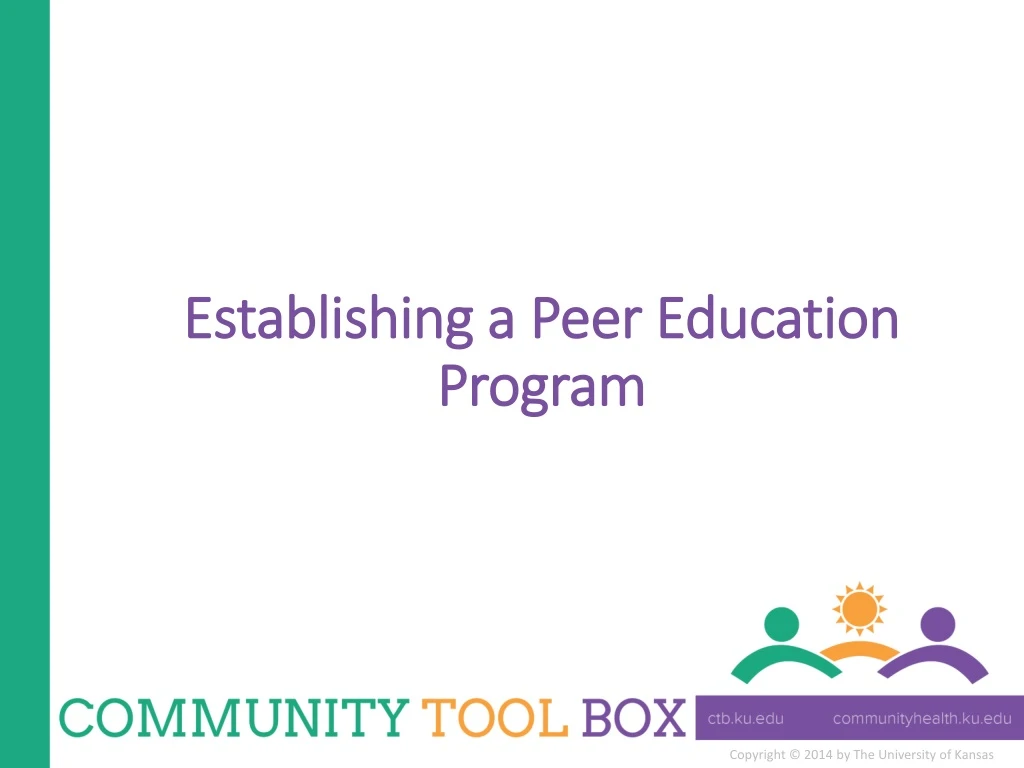 PPT - Establishing a Peer Education Program PowerPoint Presentation ...