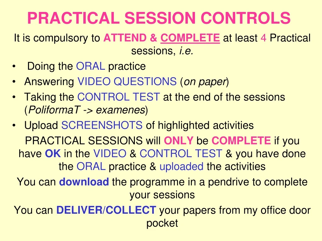 PPT - PRACTICAL SESSION CONTROLS PowerPoint Presentation, free download ...