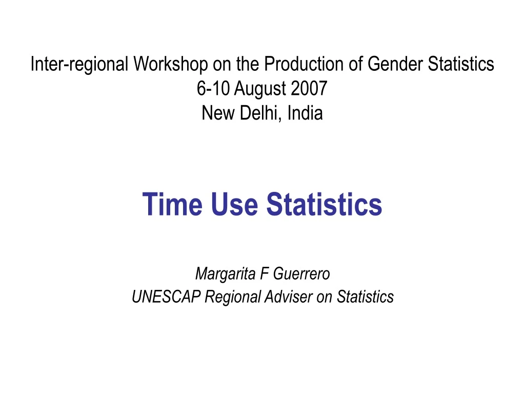 PPT - Time Use Statistics PowerPoint Presentation, free download - ID ...