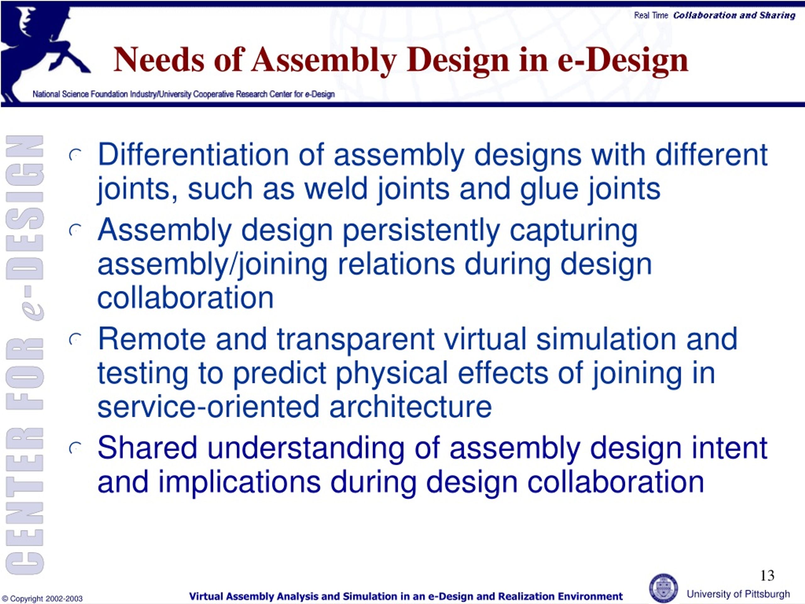 PPT - Virtual Assembly Analysis and Simulation in an e-Design and ...
