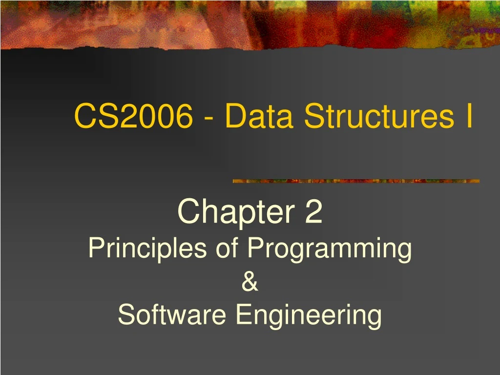 PPT - CS2006 - Data Structures I PowerPoint Presentation, free download ...