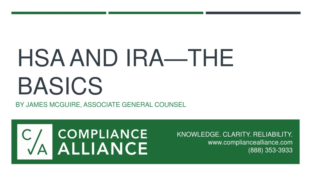 PPT - Hsa and IRA—the basics PowerPoint Presentation, free download ...