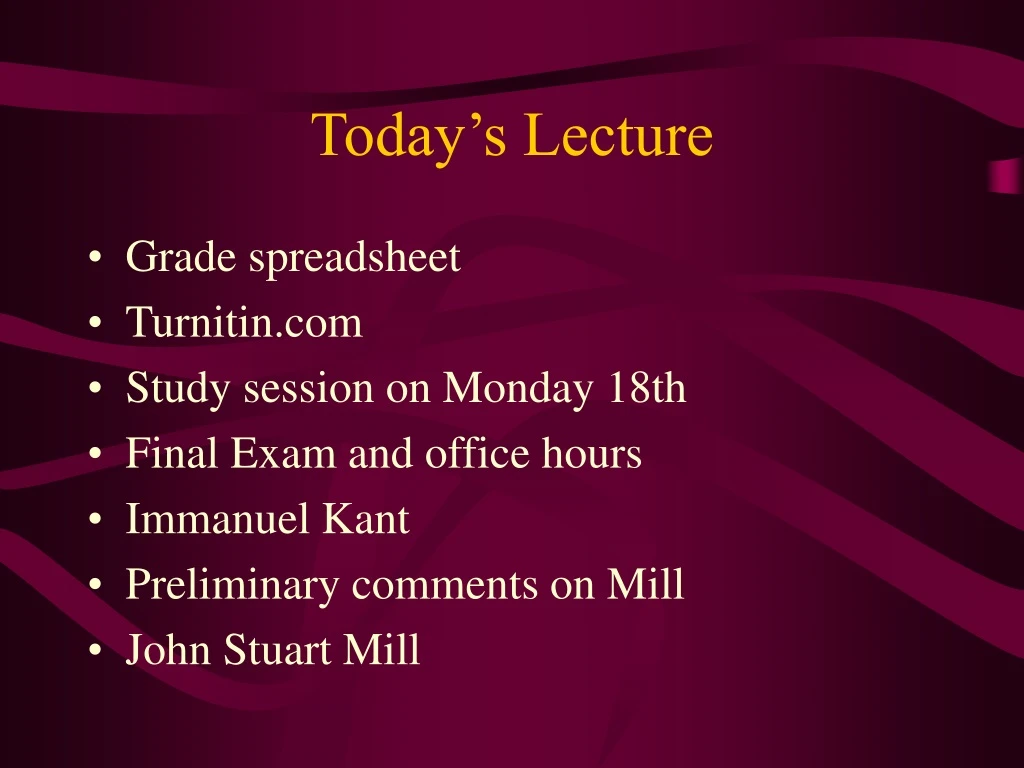 PPT - Today’s Lecture PowerPoint Presentation, free download - ID:9098043