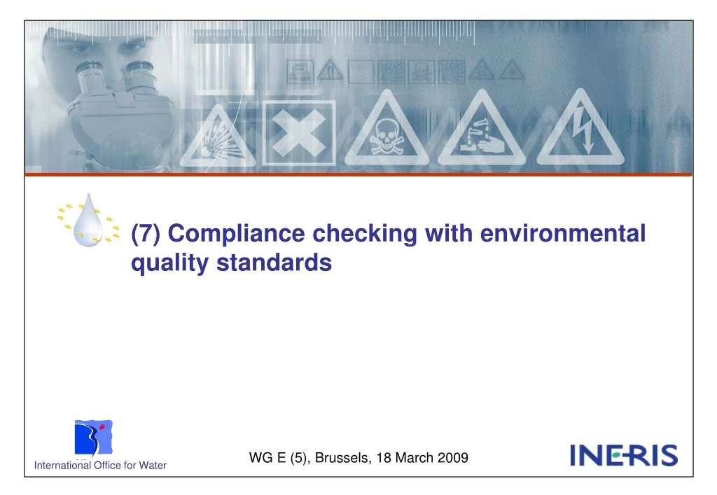 PPT - (7) Compliance checking with environmental quality standards ...