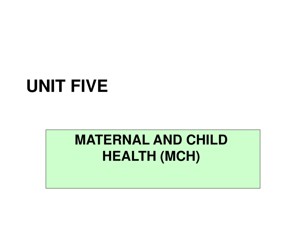 PPT - UNIT FIVE PowerPoint Presentation, free download - ID:9098419