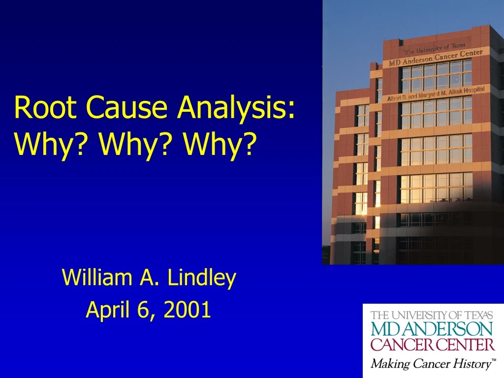 PPT - Root Cause Analysis: Why? Why? Why? PowerPoint Presentation, free ...