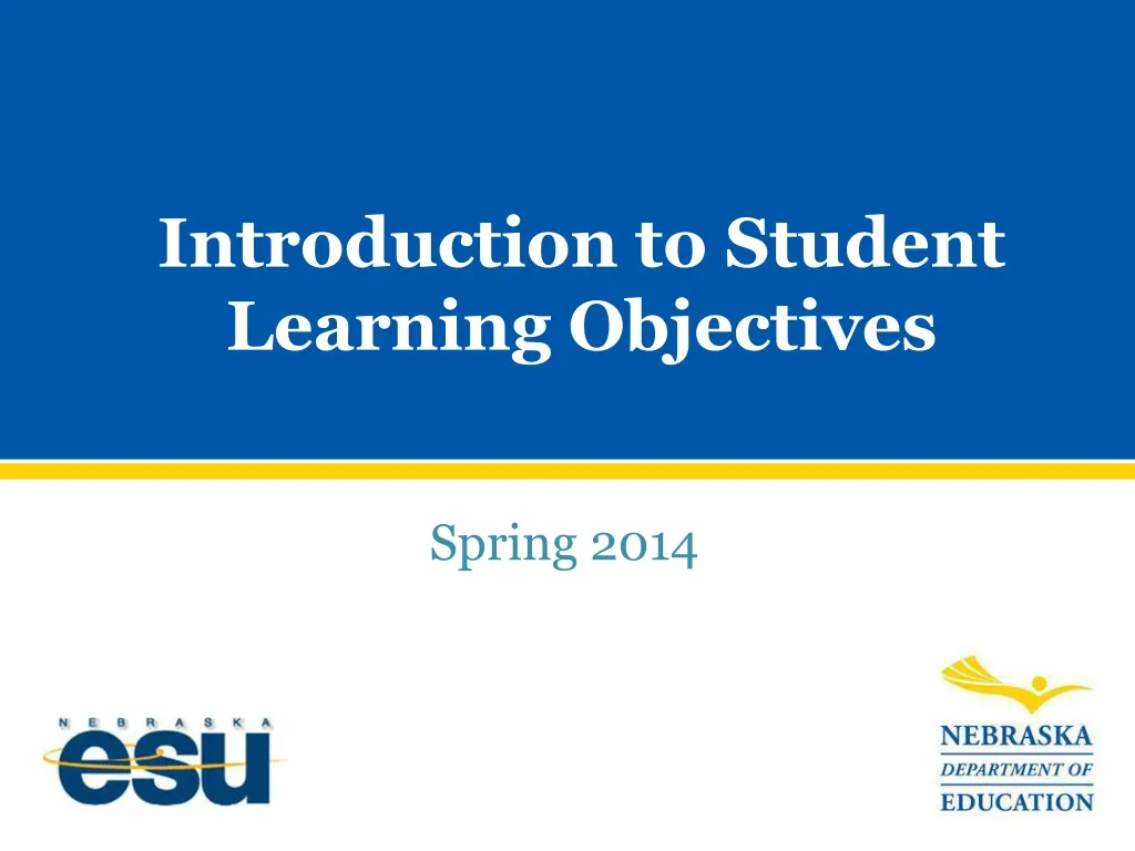 PPT - Introduction to Student Learning Objectives PowerPoint ...