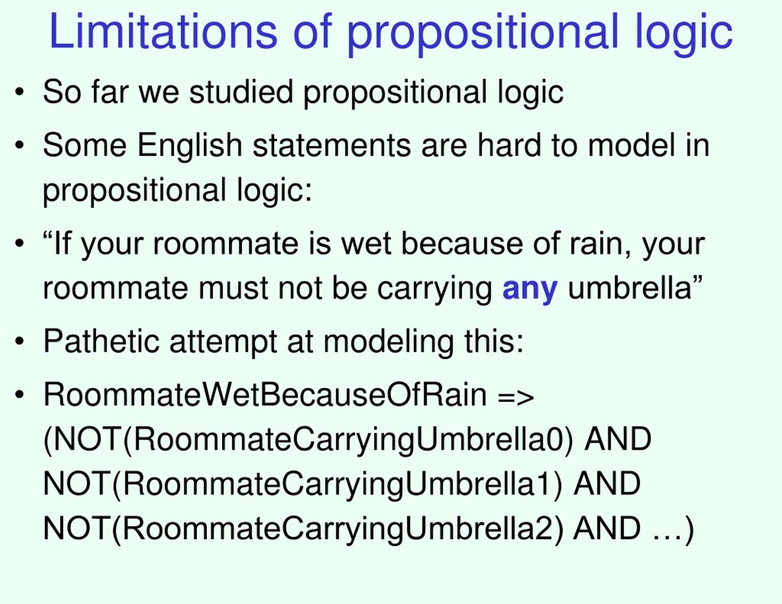 PPT CPS 570 Artificial Intelligence First Order Logic PowerPoint 