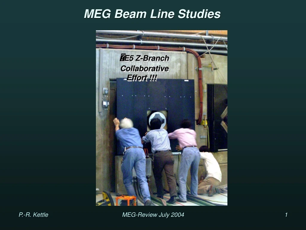 PPT - MEG Beam Line Studies PowerPoint Presentation, free download - ID ...