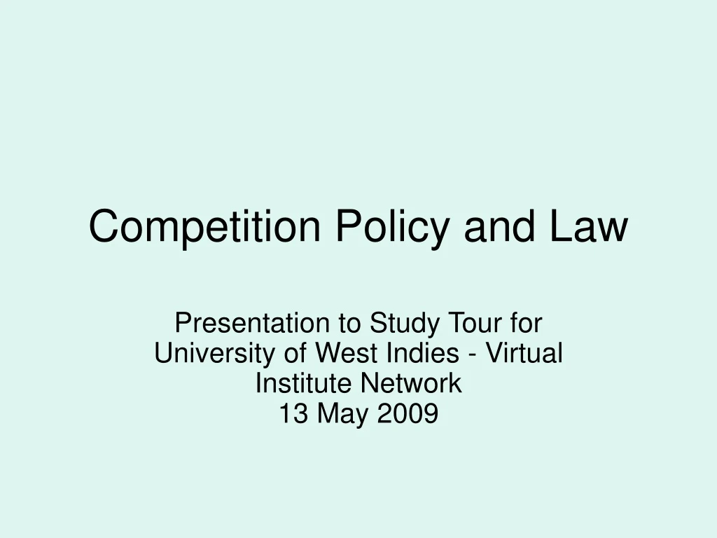 PPT - Competition Policy and Law PowerPoint Presentation, free download ...