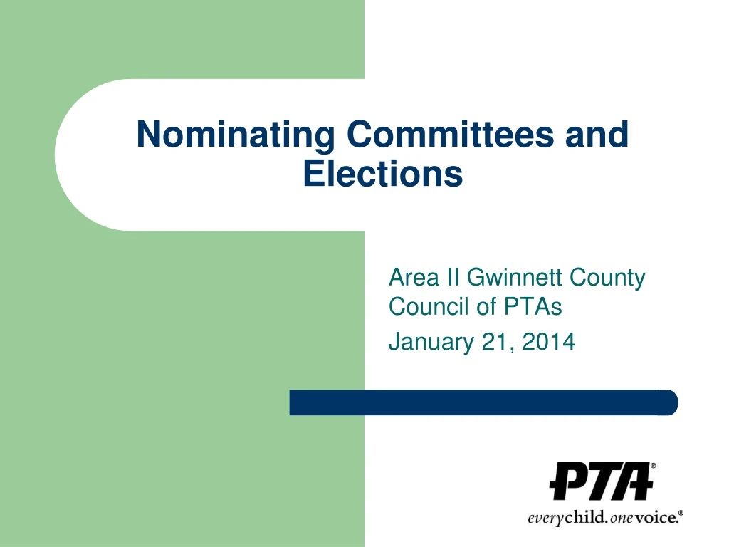 PPT - Nominating Committees and Elections PowerPoint Presentation, free ...