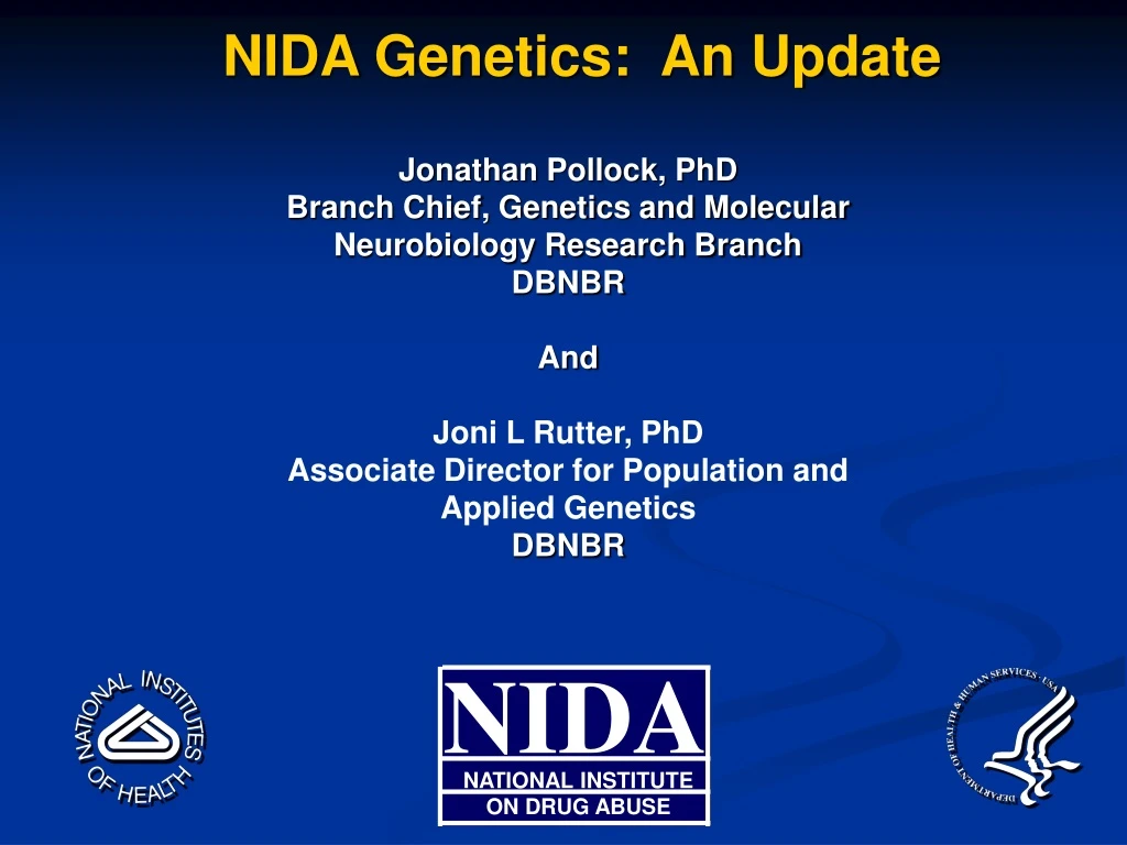 PPT - NIDA Genetics: An Update PowerPoint Presentation, free download ...