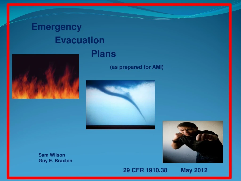 PPT - Emergency Evacuation Plans PowerPoint Presentation - ID:9107524