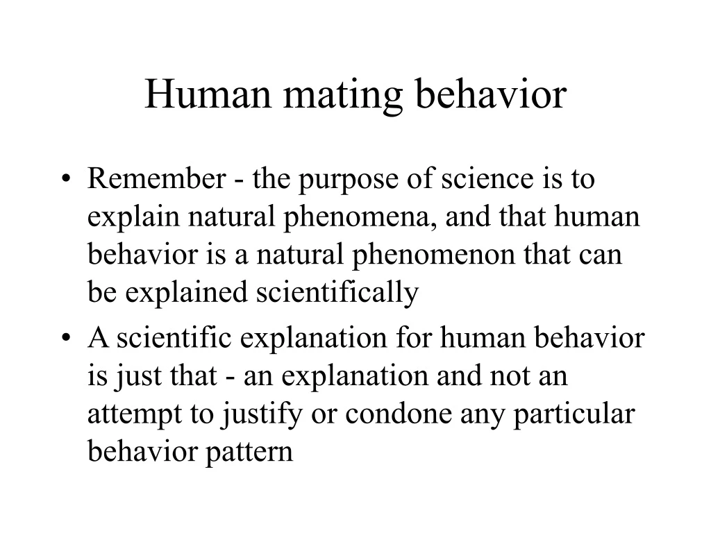 PPT - Human mating behavior PowerPoint Presentation, free download - ID ...