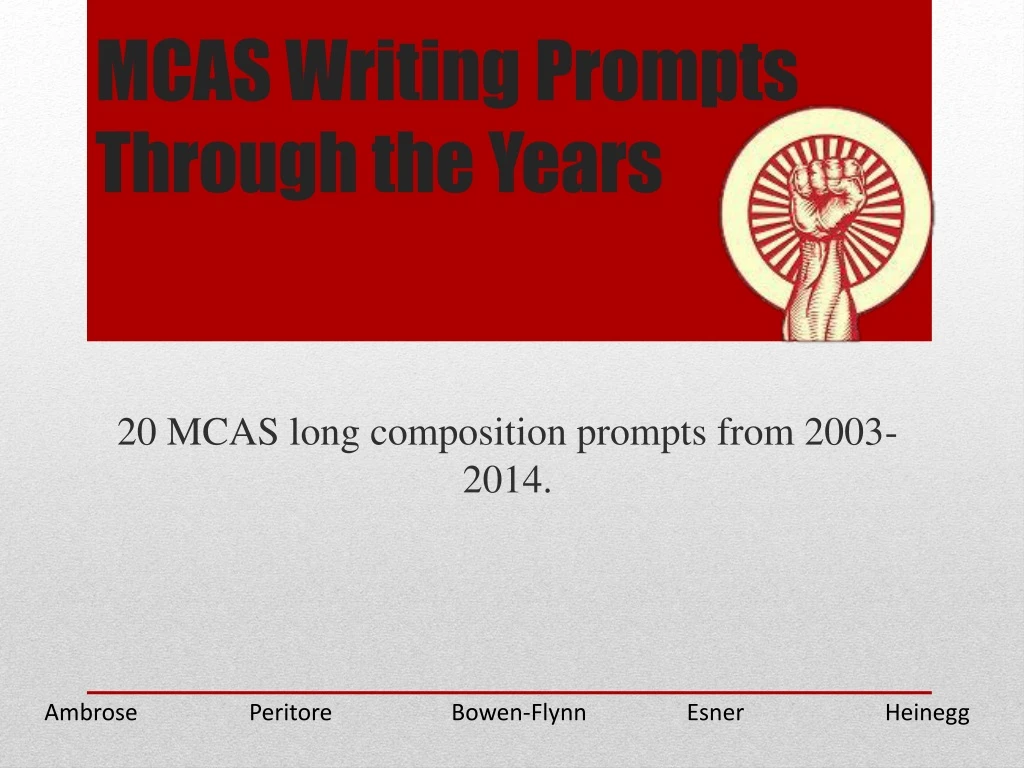 PPT MCAS Writing Prompts Through The Years PowerPoint Presentation ppt-mcas-writing-prompts-through-the-years-powerpoint-presentation
