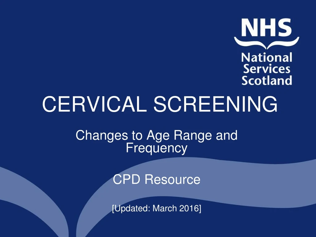 PPT - CERVICAL SCREENING PowerPoint Presentation, free download - ID ...