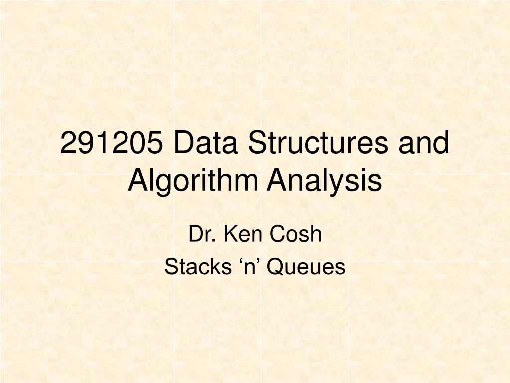PPT - 291205 Data Structures and Algorithm Analysis PowerPoint ...