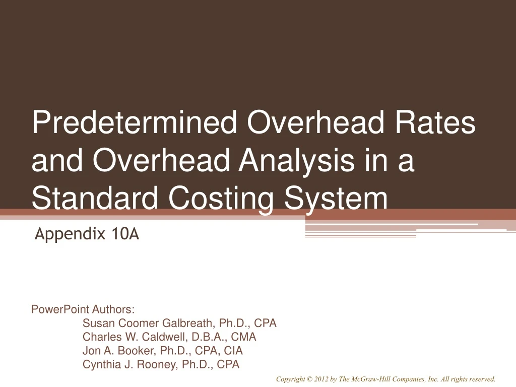 PPT - Appendix 10A PowerPoint Presentation, free download - ID:9114305