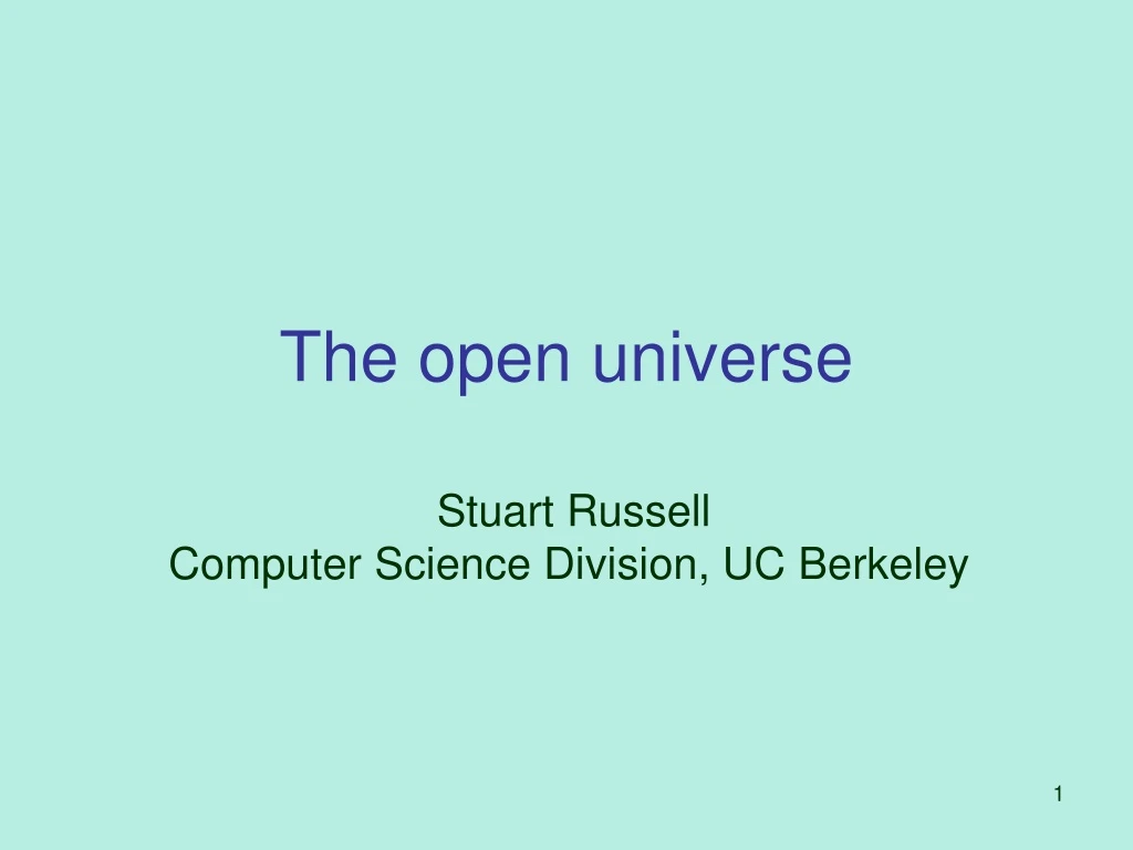 PPT - The open universe PowerPoint Presentation, free download - ID:9114729