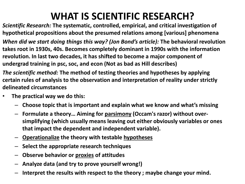 PPT - WHAT IS SCIENTIFIC RESEARCH? PowerPoint Presentation, free ...