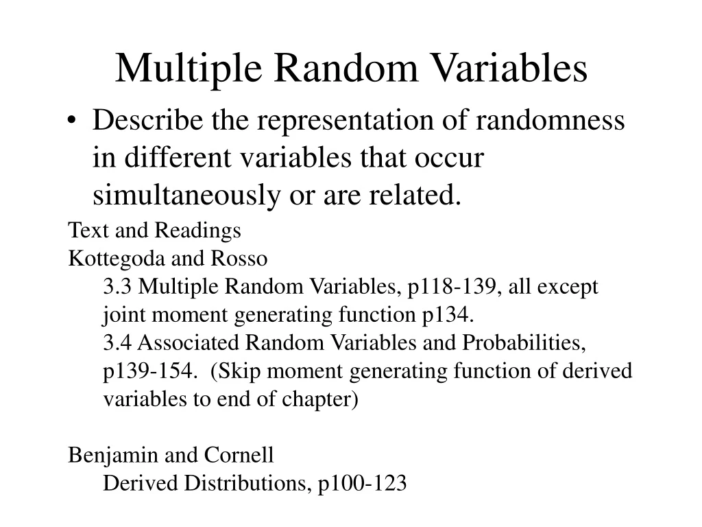 PPT - Multiple Random Variables PowerPoint Presentation, free download ... PPT - Multiple Random Variables PowerPoint Presentation, free download ...