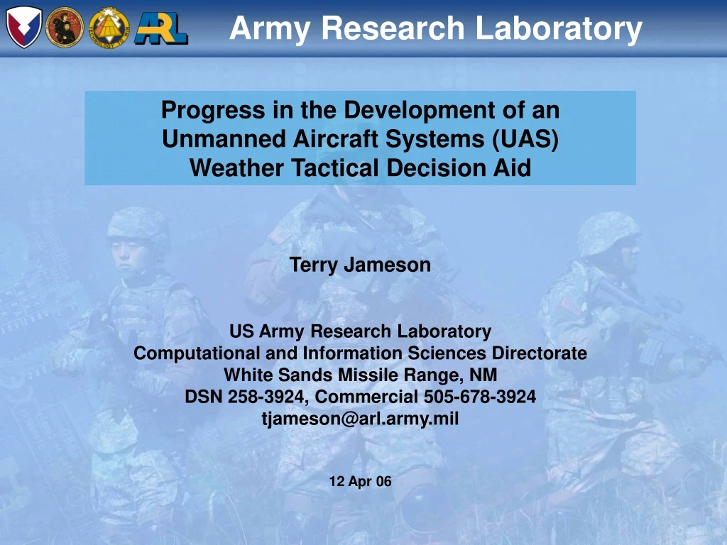 PPT - Army Research Laboratory PowerPoint Presentation, free download ...