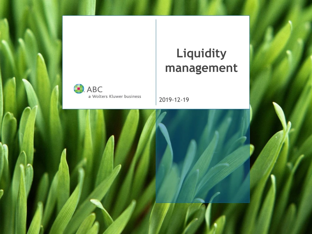 PPT - Liquidity management PowerPoint Presentation, free download - ID ...