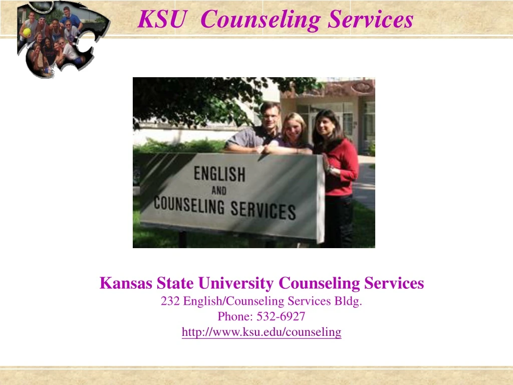 PPT - KSU Counseling Services PowerPoint Presentation, free download ...