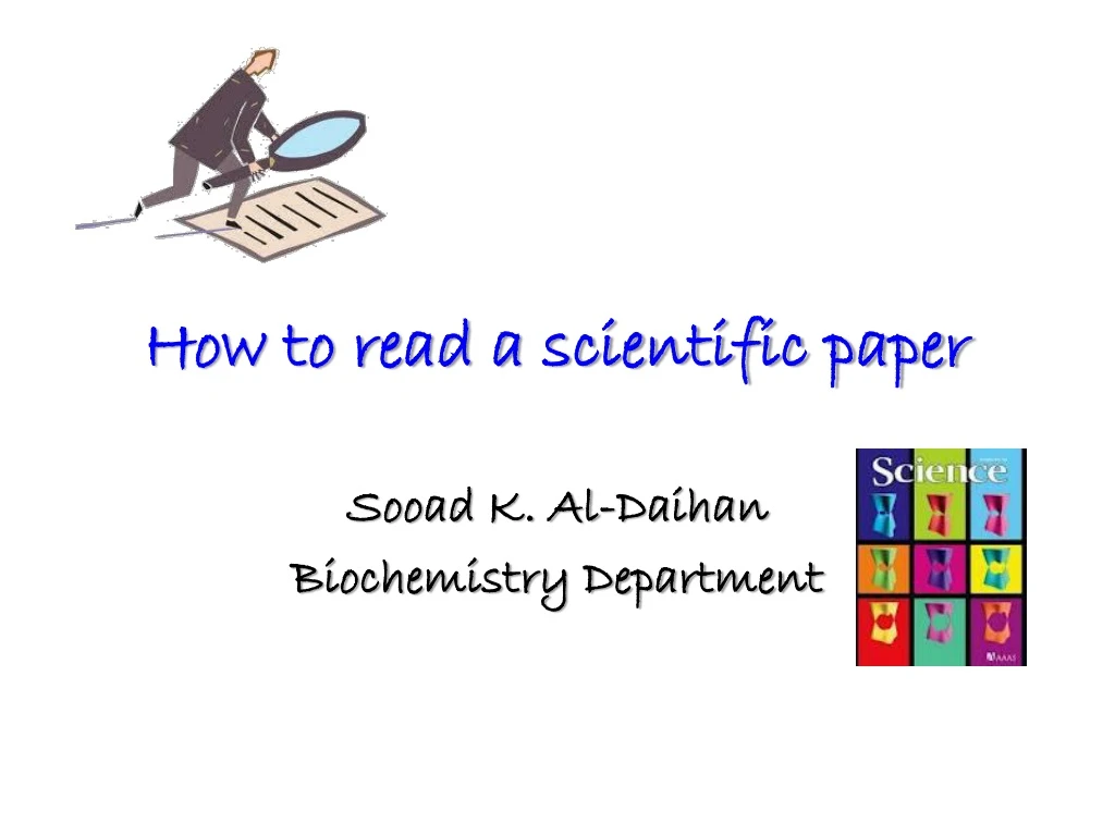 PPT - How to read a scientific paper PowerPoint Presentation, free ...