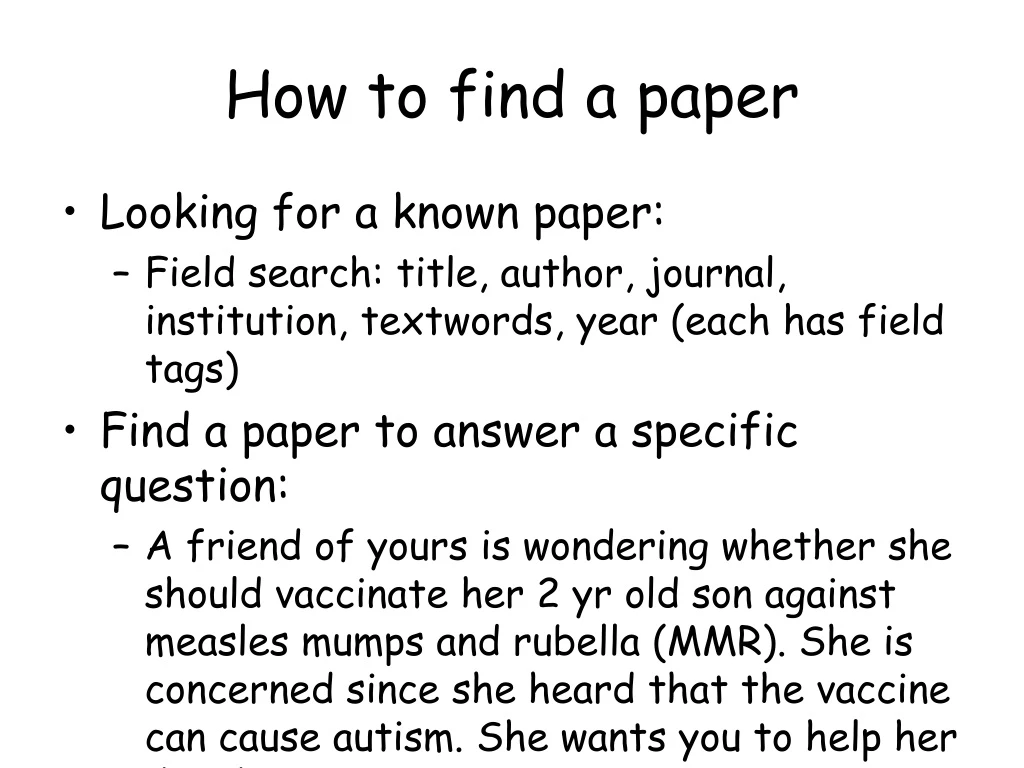 PPT - How to find a paper PowerPoint Presentation, free download - ID ...