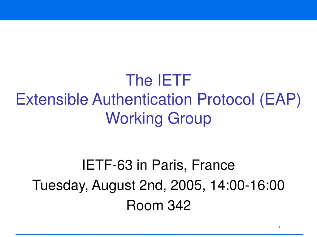 Ppt The Ietf Extensible Authentication Protocol Eap Working Group 8361