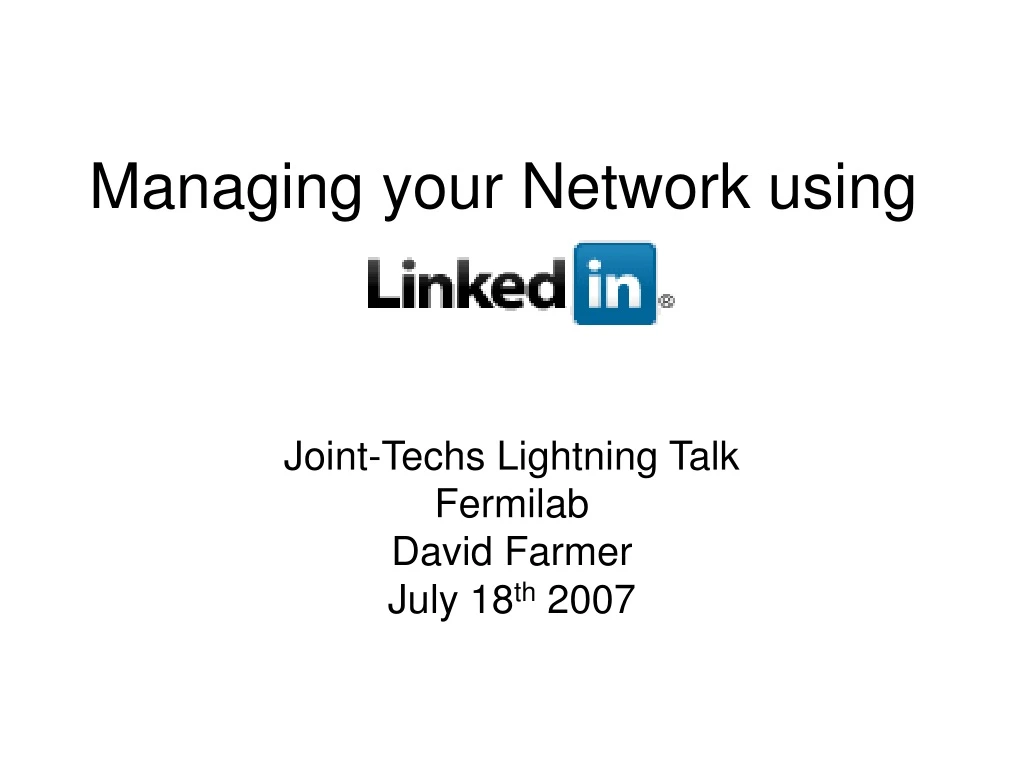 PPT - Managing your Network using PowerPoint Presentation, free ... PPT - Managing your Network using PowerPoint Presentation, free ...