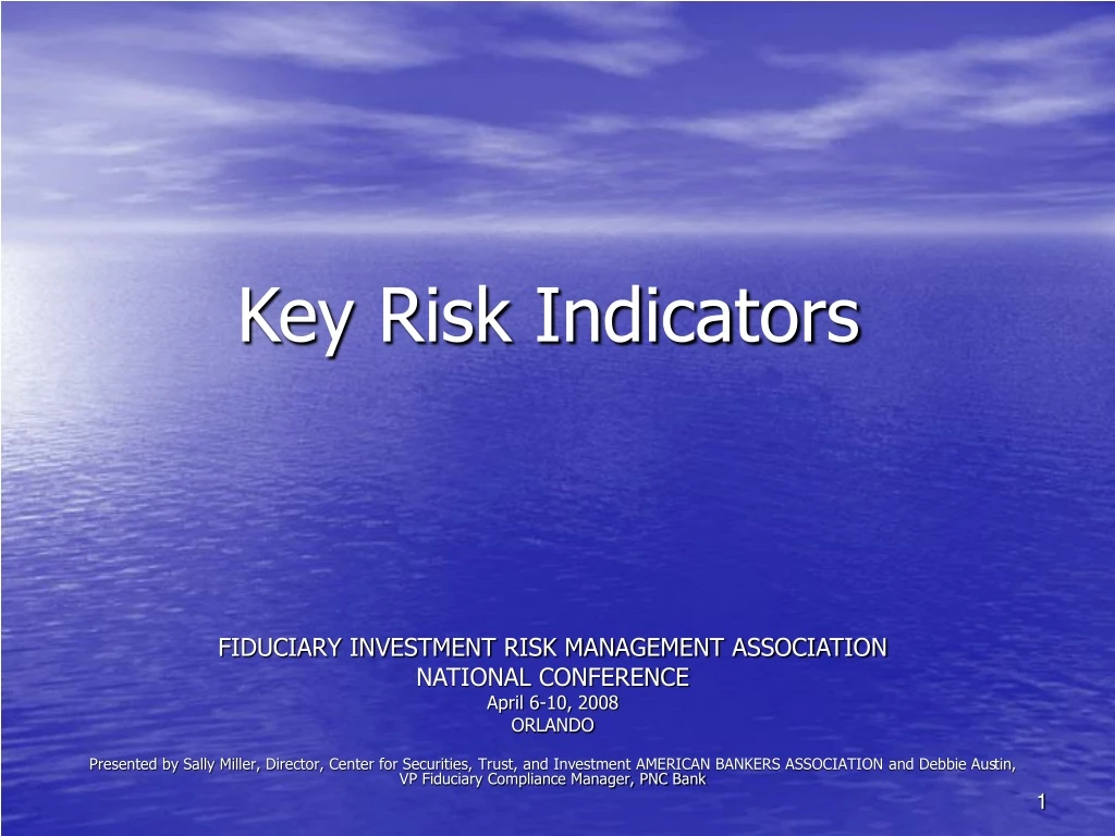 PPT - Key Risk Indicators PowerPoint Presentation, free download - ID ...